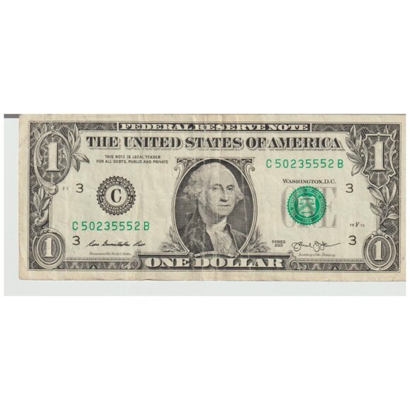 Other | Fancy 1 Bill Serial C5235552b 2013 Series Repeating Digits Rare ...